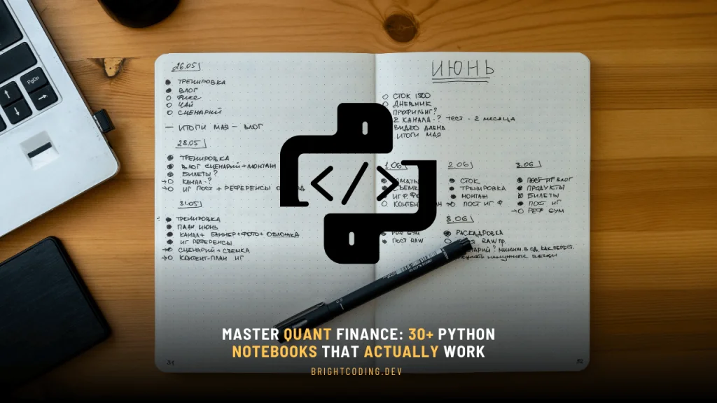 Master Quant Finance: 30+ Python Notebooks That Actually Work ...